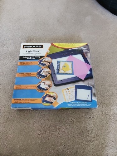 FISKARS LightBoss Ultimate Light Box Embossing & Tracing Made Easy | eBay