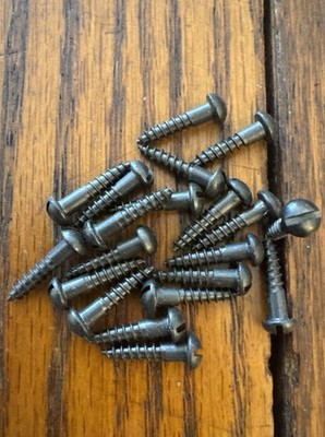 # 4 X 1/2” American Wood Screws Slotted Head Round Steel Blued 20 Pk ...
