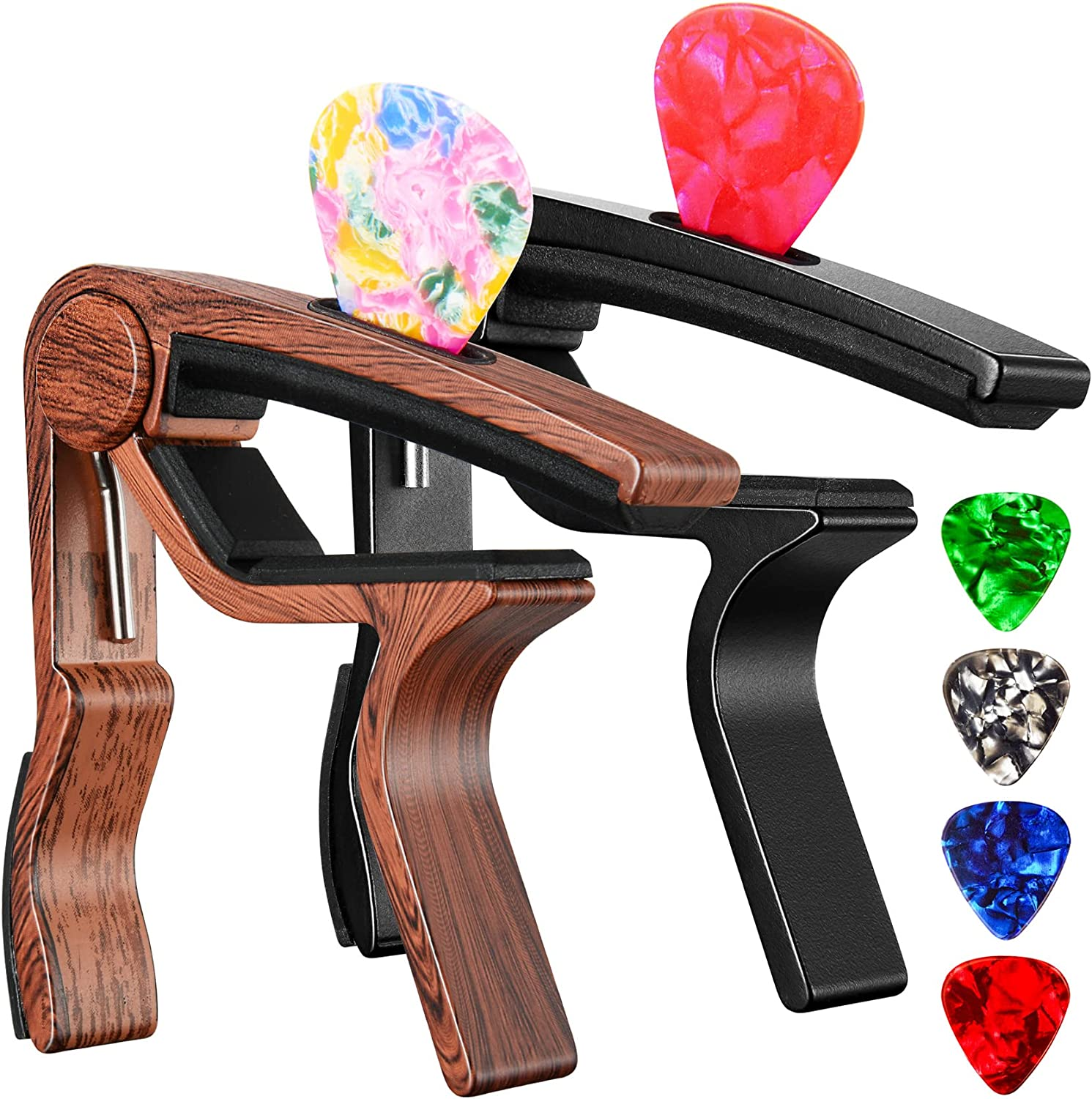 Capo Guitar Capo for Acoustic Electric Guitar Ukulele - 2 Pack Guitar ...