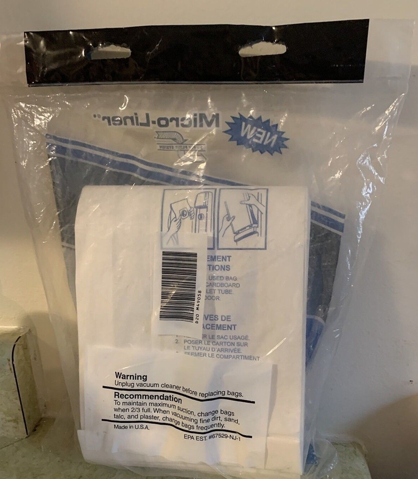 Unopened Micro Liner Upright Vacuum Cleaner Bags | eBay