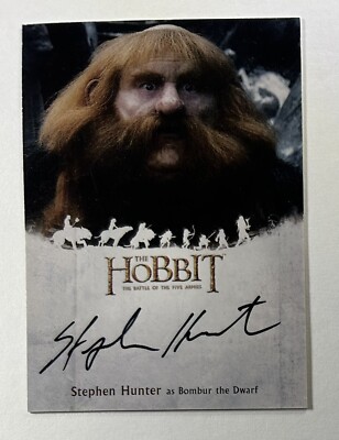 Hobbit Battle of the Five Armies auto card SH of Stephen Hunter Bombur ...