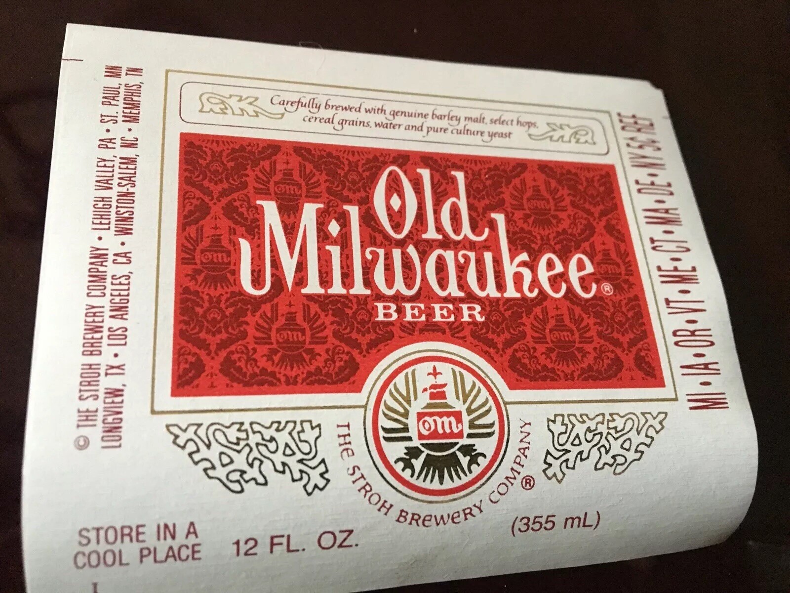 20 Stroh Brewery OLD MILWAUKEE BEER labels Lehigh Valley PA 12 oz | eBay