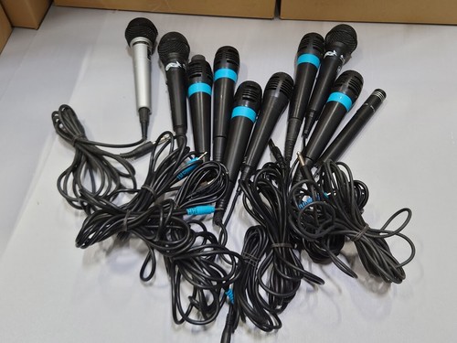 Lot of 10 Dynamic Wired Microphones - Used, Working, Original Packaging ...