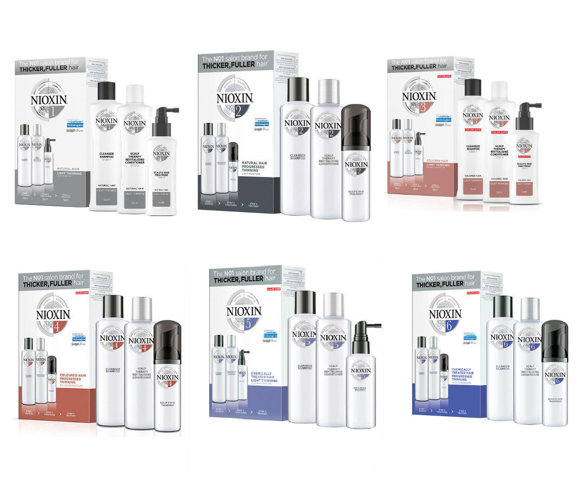 NIOXIN Systems 1 2 3 4 5 6 Hair Loss System Kit - BEST Price | eBay UK