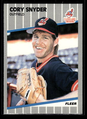 1989 Fleer Baseball #412 Cory Snyder Cleveland Indians Pack Fresh Mint+ ...