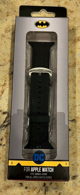 Official DC Batman Apple Watch Band Fits 42mm & 44mm All Series for ...