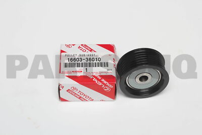 1660336010 Genuine Toyota PULLEY SUB-ASSY, IDLER 16603-36010 | eBay
