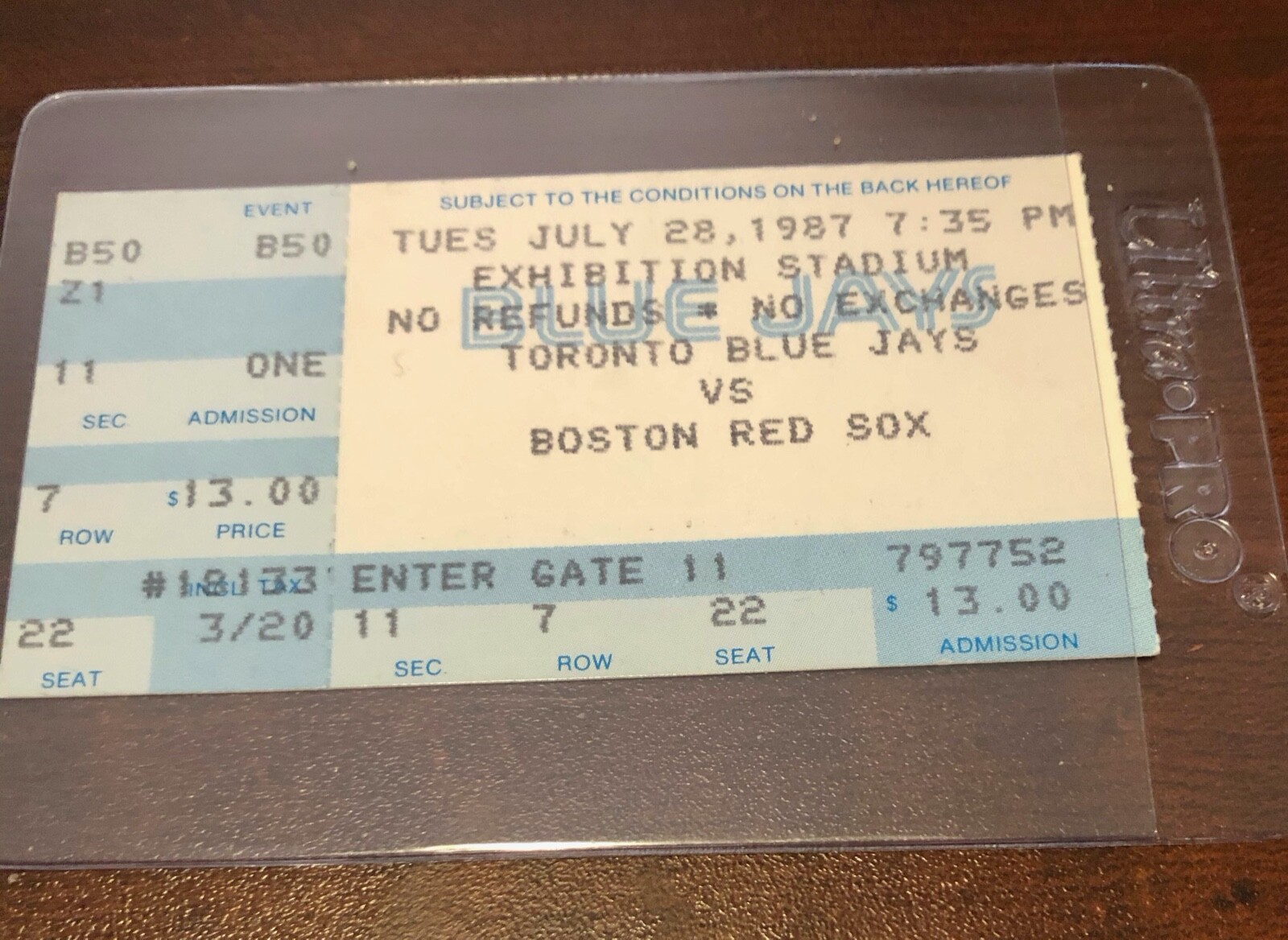 1987 - 2000 Toronto Blue Jays ticket stubs U-pick George Brett Puckett ...