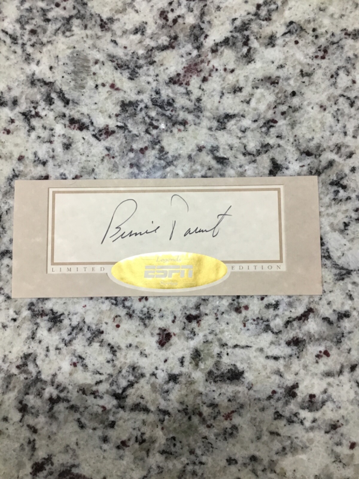 ESPN Legends Series - Limited Edition - Bernie Parent Autograph ...