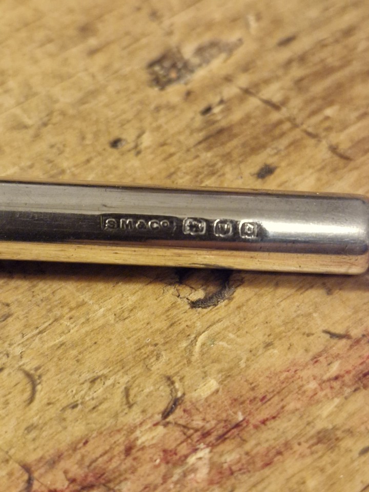 Antique Sampson Mordan Sterling Silver Sliding Pencil Hallmark 1919 ...