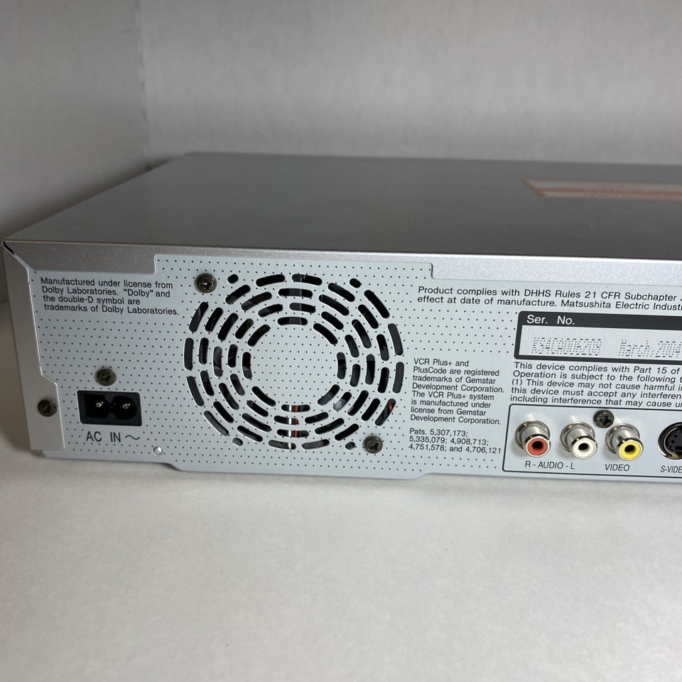 Panasonic DMR-E55P DVD-RAM/DVD-R Player DVD Ram Video Recorder w/Remote ...