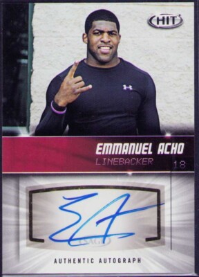 2012 SAGE Hit Football Emmanuel Acho Auto #A118 | eBay