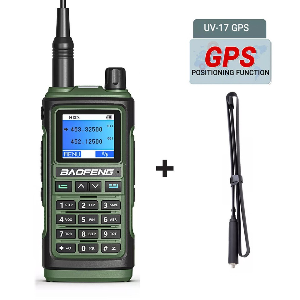 Baofeng UV-17 UHF VHF Band Portable Two-Way Radio Long Range GPS Walkie ...