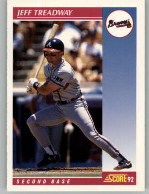 1992 Score #142 Jeff Treadway Braves | eBay
