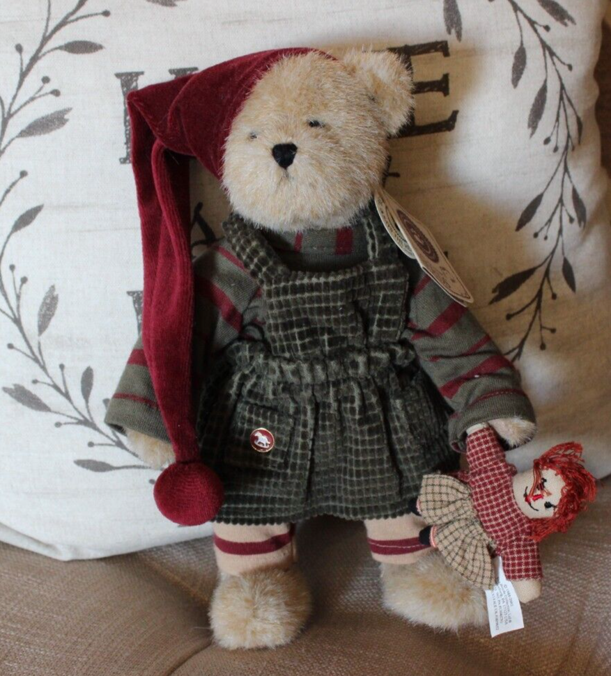Boyds Bears Mindy P. Elfbeary Plush Carrying a Rag Doll 10" T.J.'s Best ...