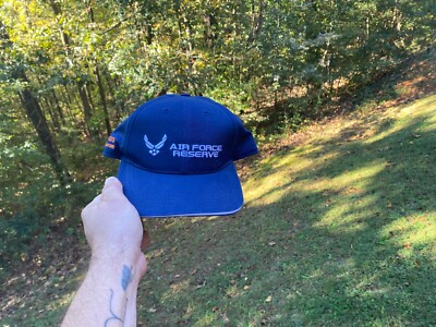 Air Force Reserve Hat Navy Blue Dad Cap Adult Mens Military Patriot USA ...