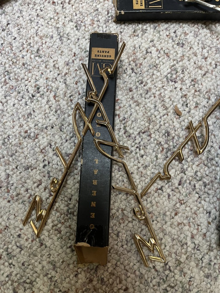 NOS 1957 Chevrolet Belair Gold Scripts 4692821 | eBay