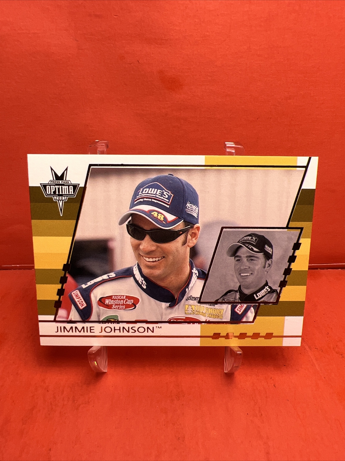 2003 Press Pass Optima Gold Jimmie Johnson #G11 NM | eBay
