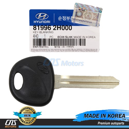 GENUINE Uncut Blanking Key for 2007-2010 Hyundai Elantra OEM 819962H000 ...