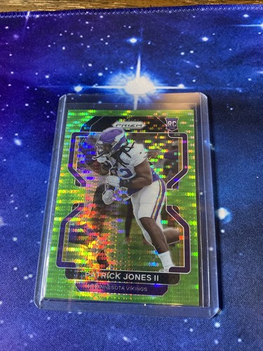 2021 Panini Prizm Neon Green Pulsar Patrick Jones ll Vikings #437 RC Rookie | eBay