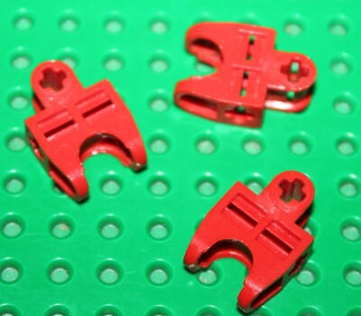 3 x Lego Technic Red Axle Connector 32174/set 8901 8593 8924 8592 8745 ...