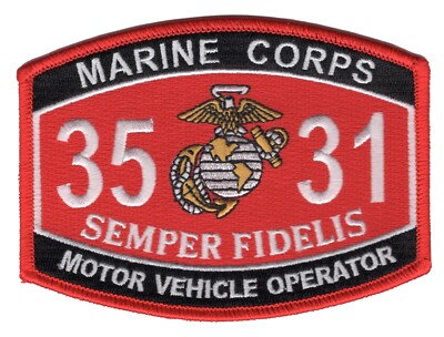 3531 Motor Vehicle Operator MOS Patch | eBay