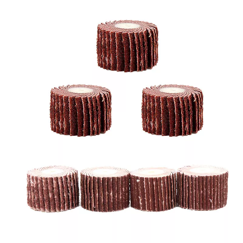 Flap Wheel Sandpaper Sanding Disc Dia 10-20mm For Dremel Rotary Tool 80 ...