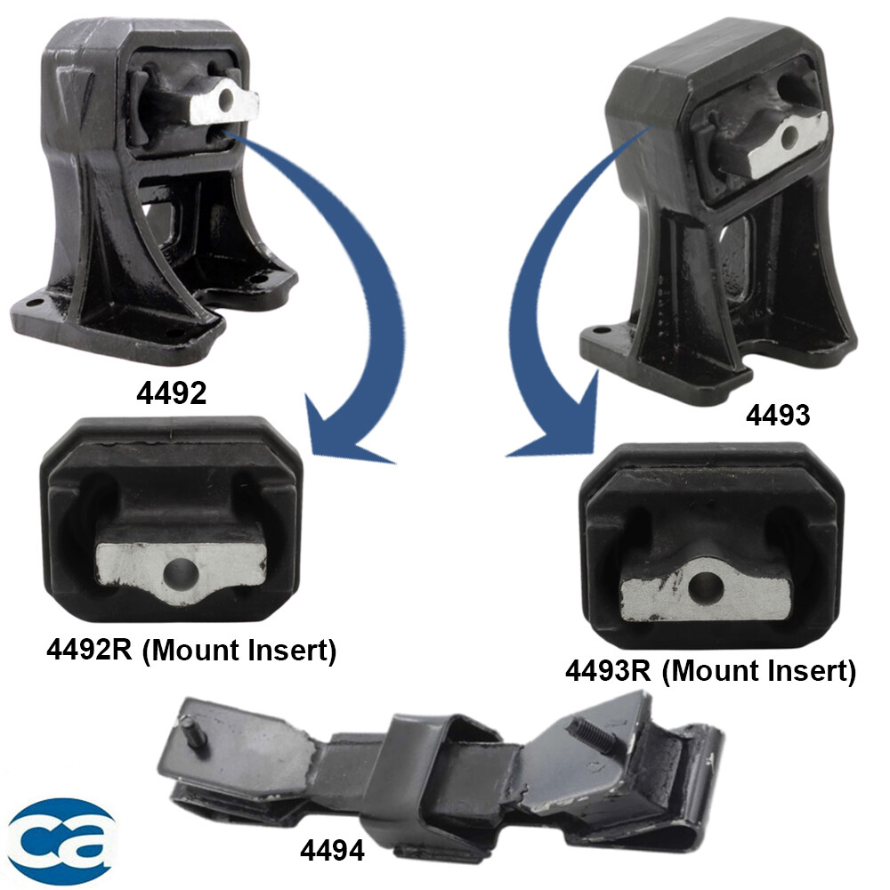 Inserts of Engine Motor Mounts & Trans. Mount 3Pcs Set for Dodge Ram ...