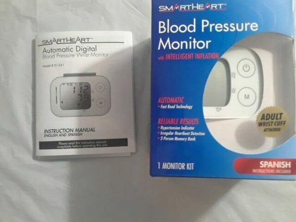 SmartHeart Automatic Wrist Digital Blood Pressure Monitor Cuff Heart ...