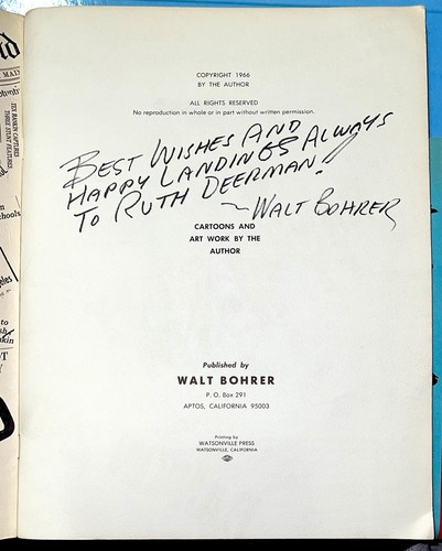 Tex Rankin Famous Flier by Walt Bohrer ~ Signed to Ruth Deerman ~See ...