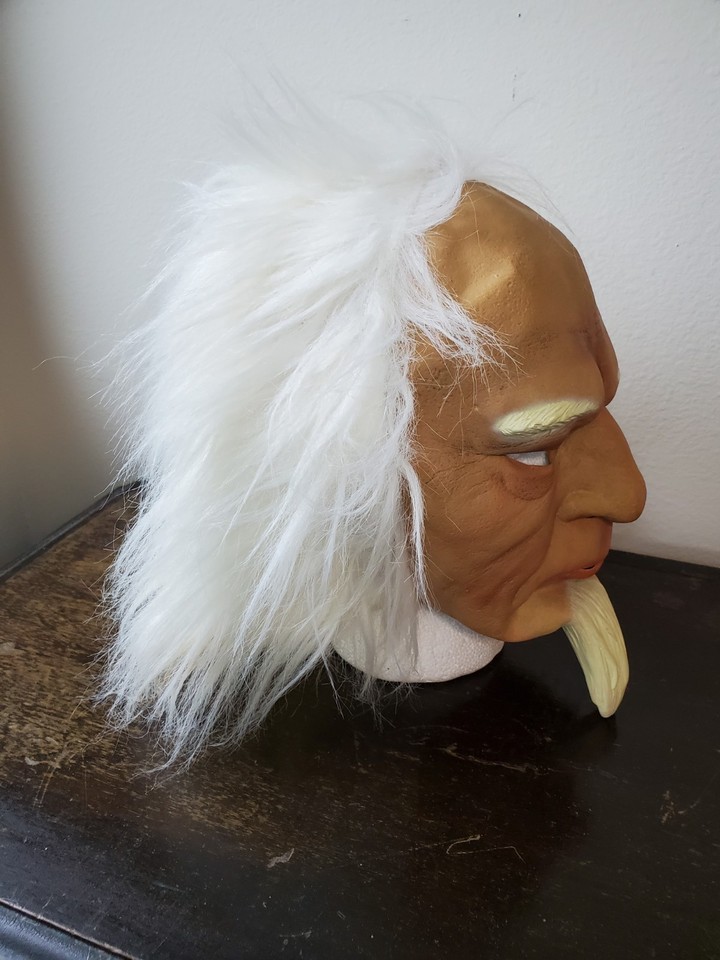 Vintage 2003 Paper Magic Group Old Man Wizard White Hair Scary ...
