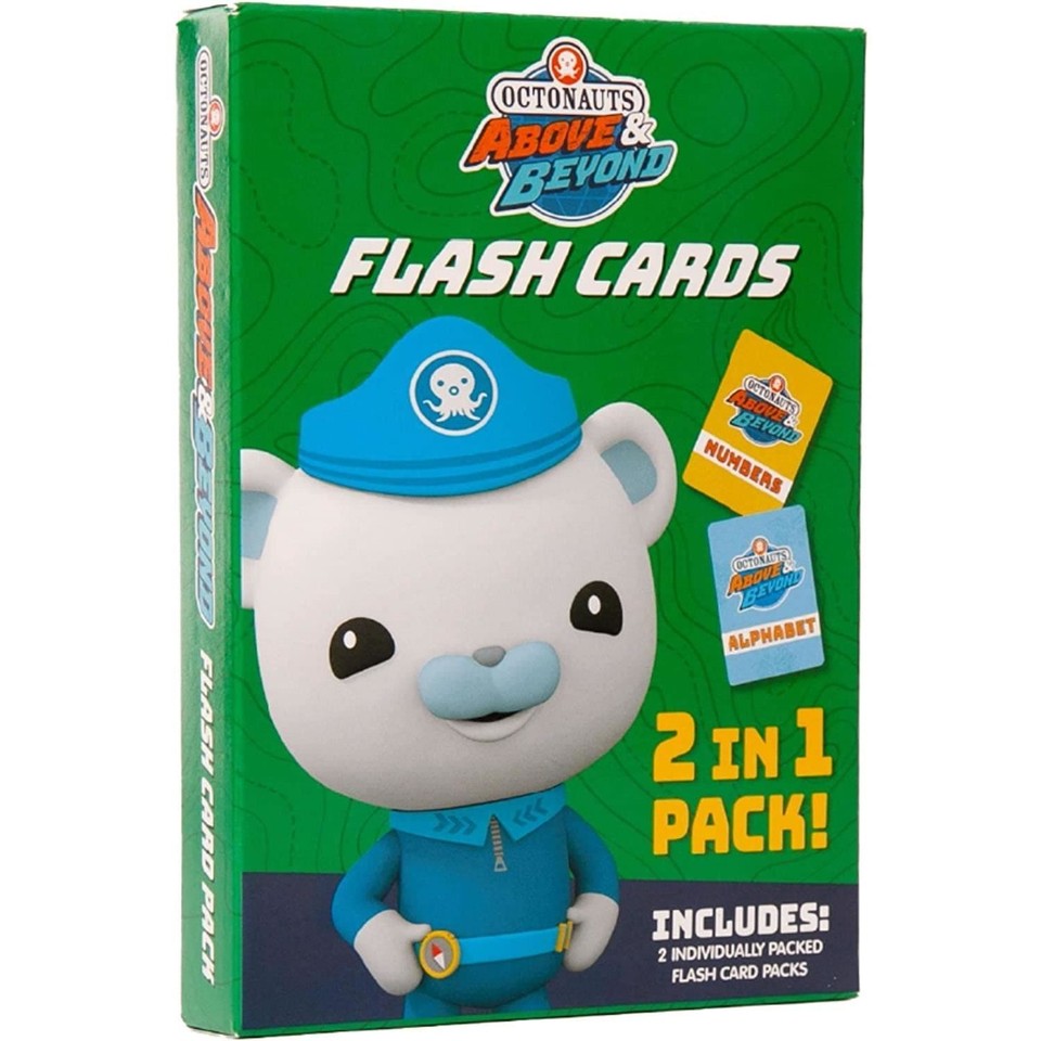 Octonauts Kids Alphabet & Numbers Flash Cards Teach ABC 123's Learning ...