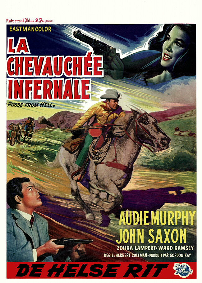 Audie Murphy, John Saxon - Posse from Hell (1961) - 8 1/2 X 11 | eBay