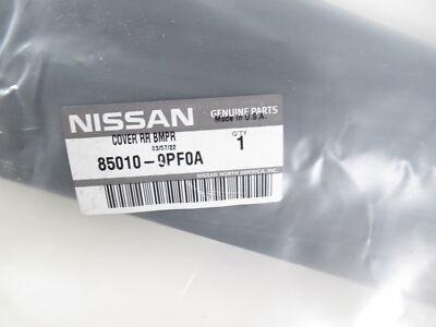 Genuine OEM Nissan 85010-9PF0A Rear Bumper Valance Cover 2017-2020 ...