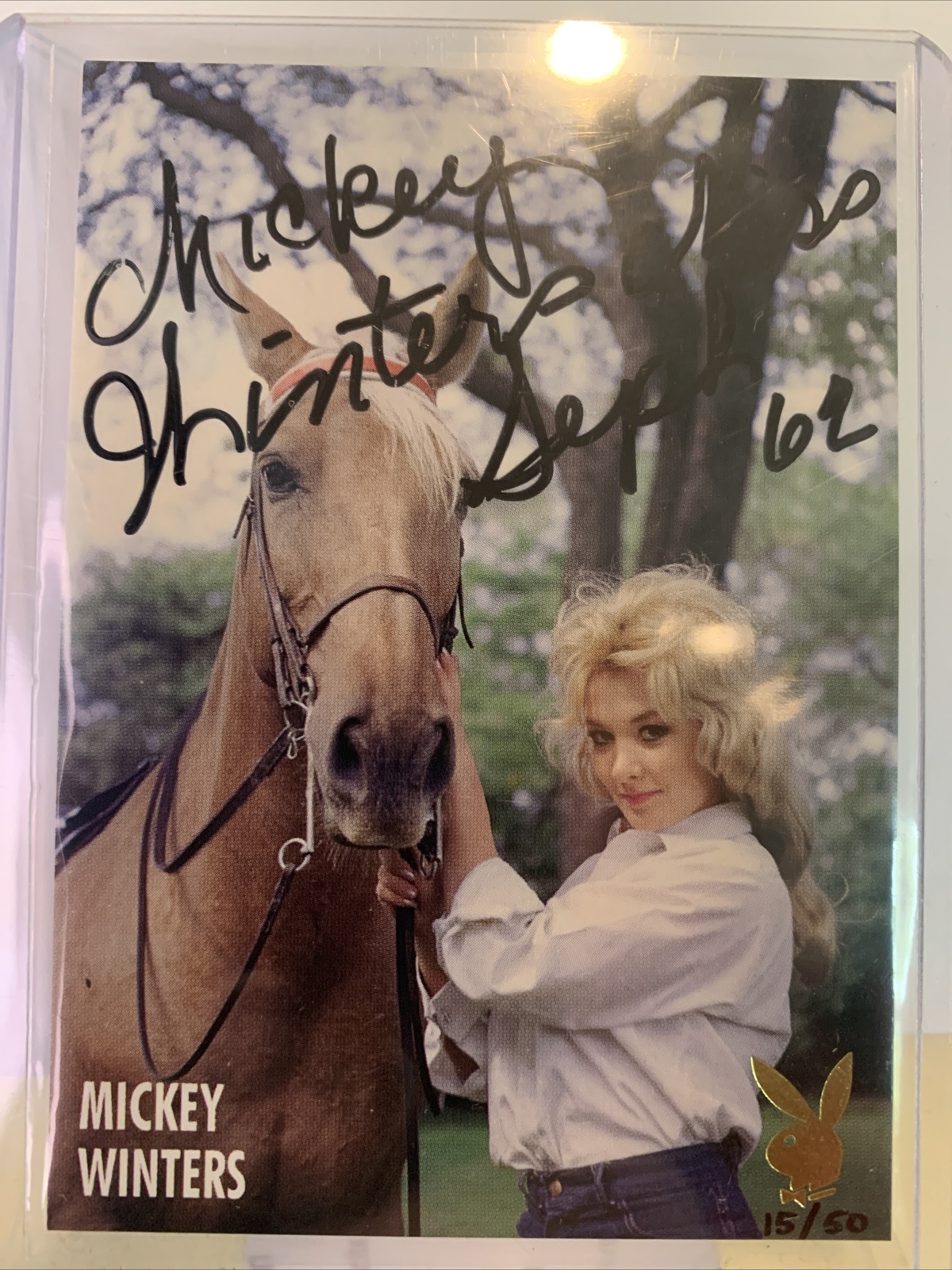 Playboy EXPO '99 Reunion MICKEY WINTERS Autograph Card #115 VIP Set#15/50 | eBay
