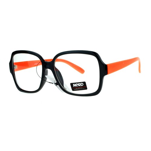 Nerd Eyewear Clear Lens Glasses Square Frame Hipster Fashion Eyeglasses ...