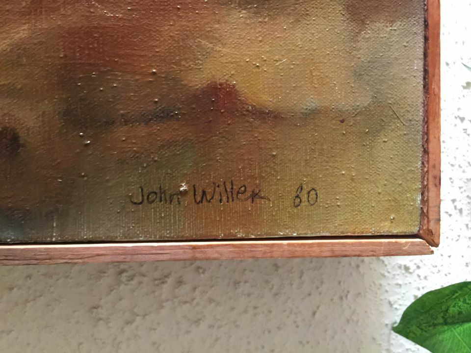 Rarely Offered JOHN ROBERT WILLER Original Oil Painting On canvas | eBay