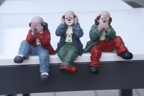 Gilde Clowns - nichts hören - sehen - sagen - 3 Figuren | eBay.de