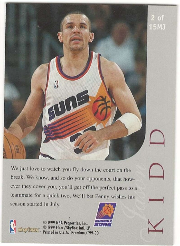 JASON KIDD 1999-00 SkyBox Premium Majestic #2MJ ID:6040 | eBay