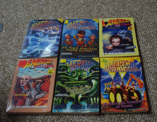 Lot of 6 Johnathan Rand American Chillers Books. SIGNED 9781893699281 ...