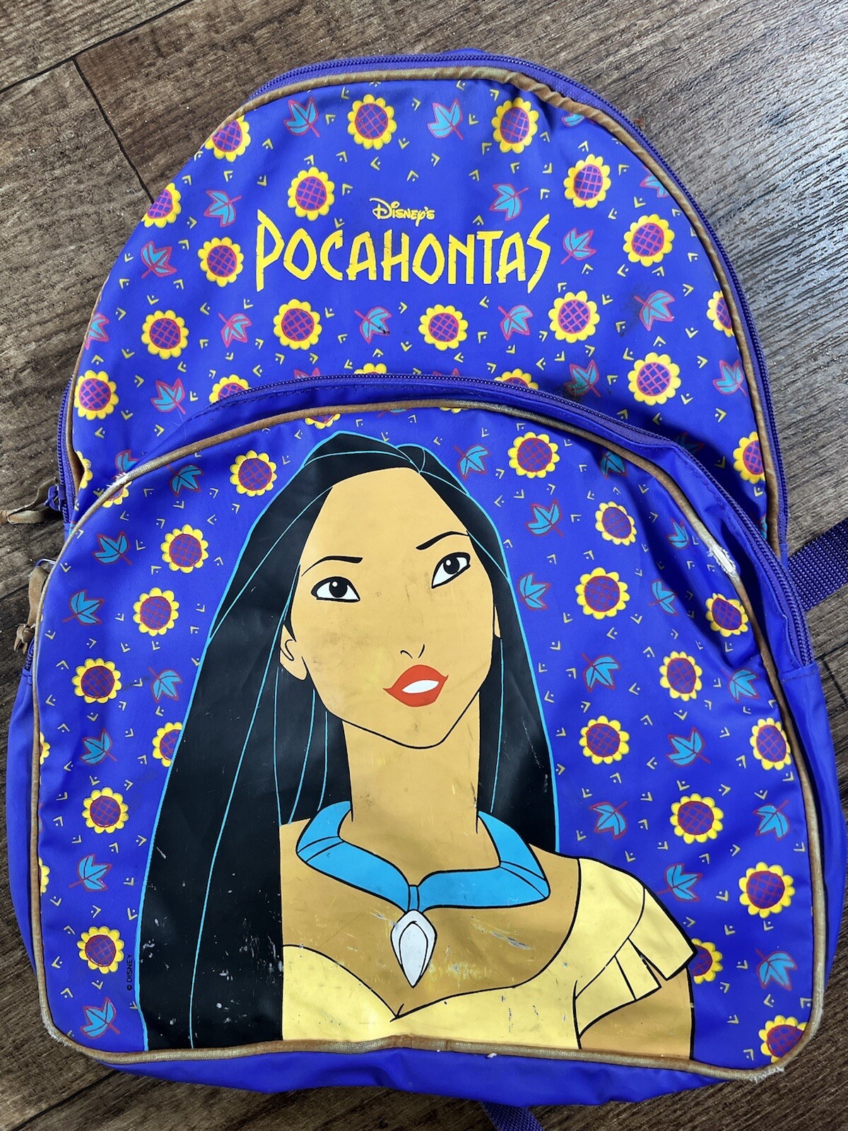 Vintage 90's Disney Pocahontas Kids Girls Purple Backpack Book Bag | eBay
