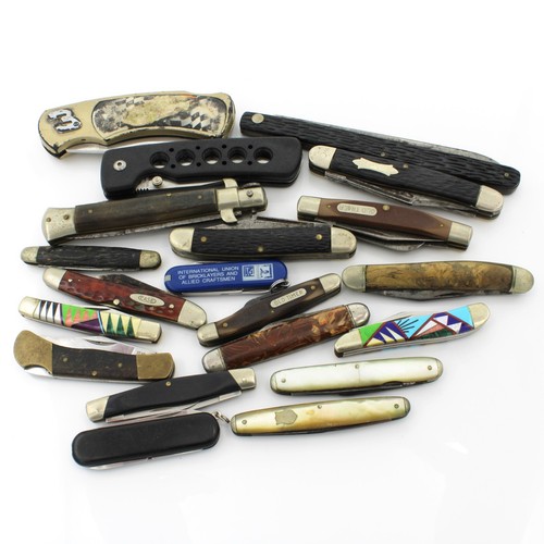 Vintage Buck Schrade Frost Case Old TImer etc Pocket Knives Lot of 20 ...