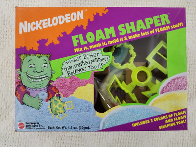 RARE Nickelodeon Floam Shaper Tool 3 Floam Tubs 90s Mattel Toys R Us ...