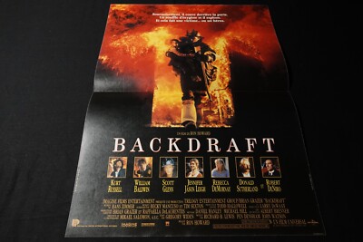 BACKDRAFT : ron howard : robert de niro affiche cinema pompier | eBay