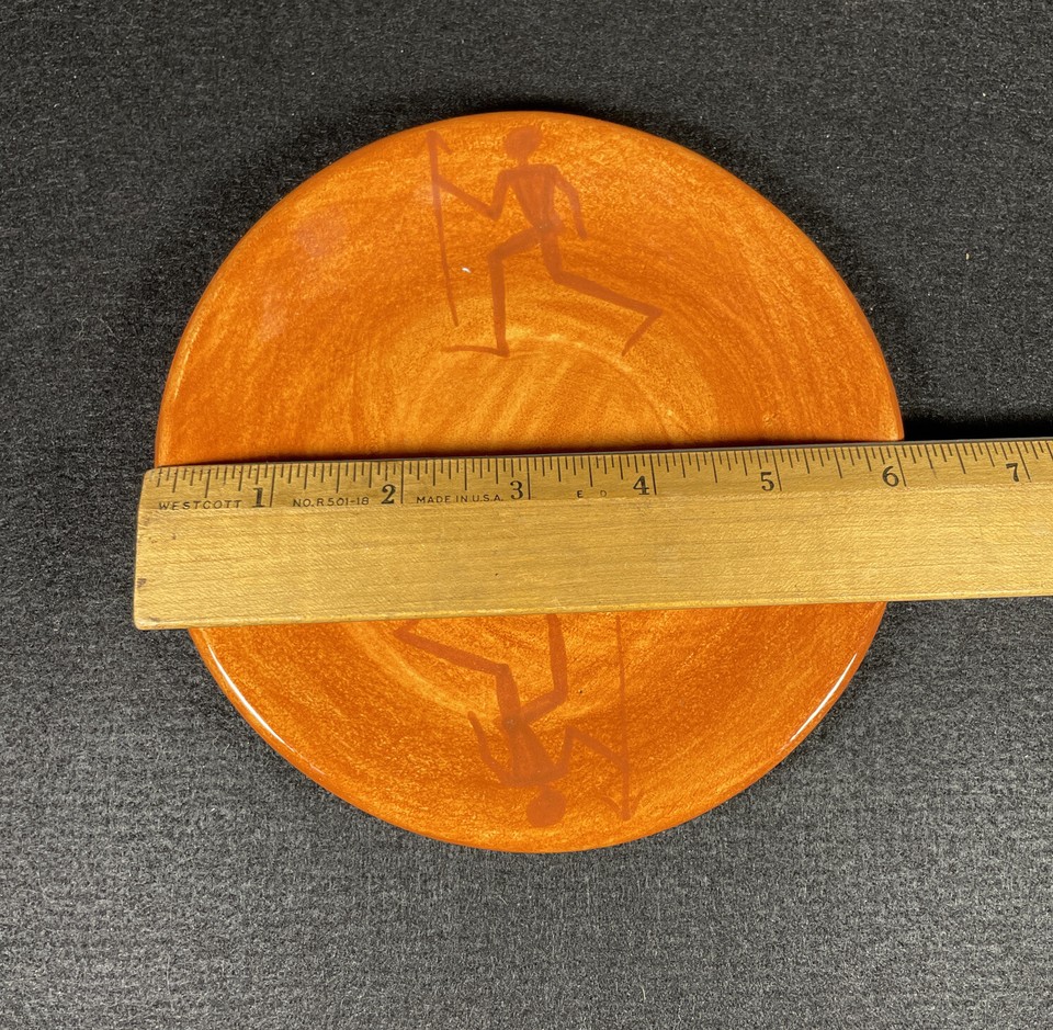 African Pottery Red Ware Cup & Saucer Signed Kazuri Kenya Primitive ...