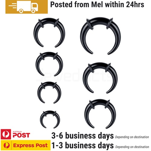 1 Pair Acrylic Tapers Septum Ring Buffalo Stretcher Expander Ear Nose ...