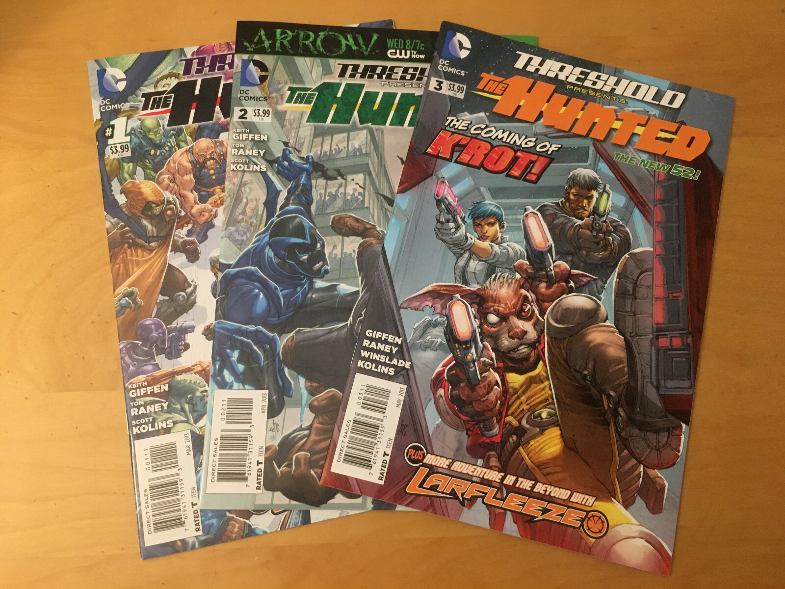 THRESHOLD THE HUNTED 1 2 3, AVG GRADE VFNM 9.0, 1ST PRINTS, NEW 52 | eBay