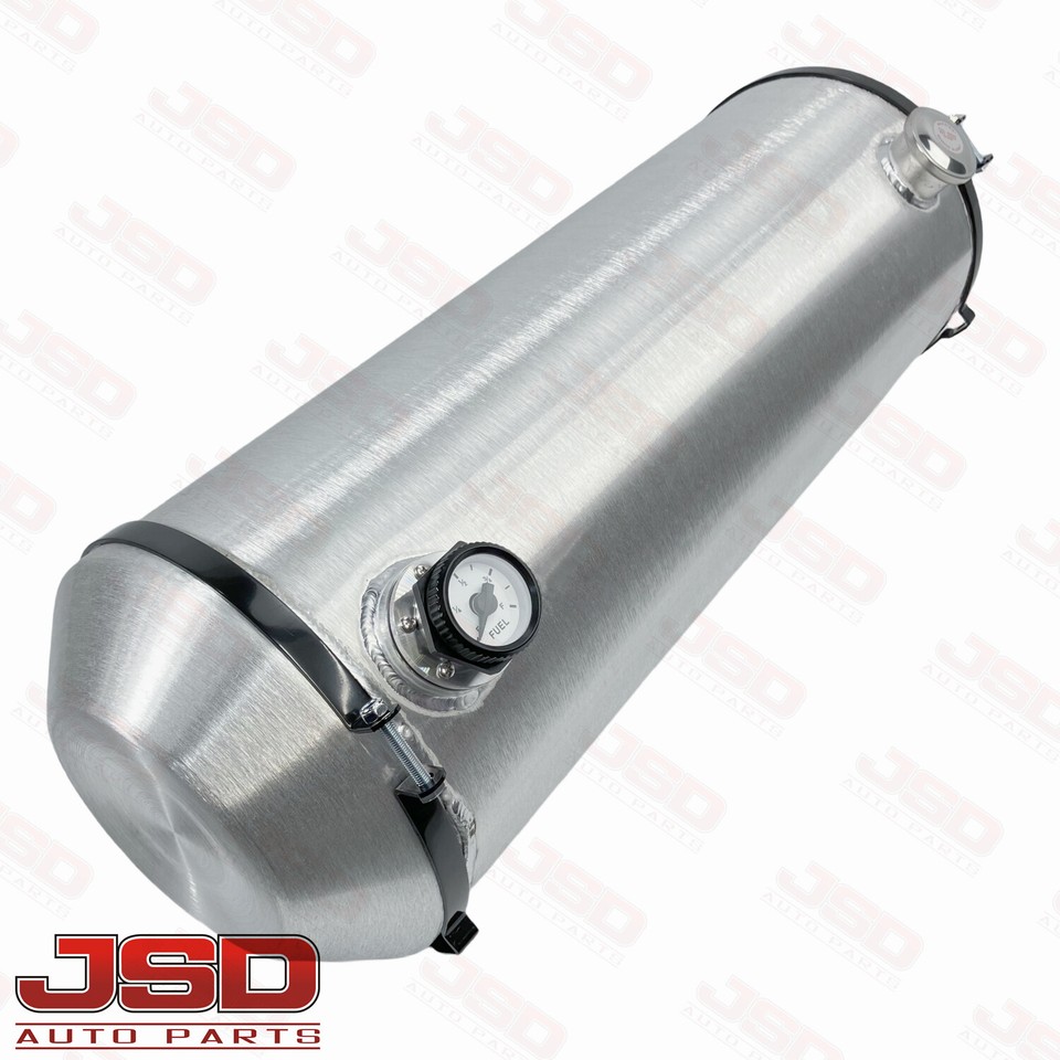 12x36'' 17 3/8 Gallon 1/4 NPT Spun Aluminum End Fill Gas Tank Fuel Tank ...