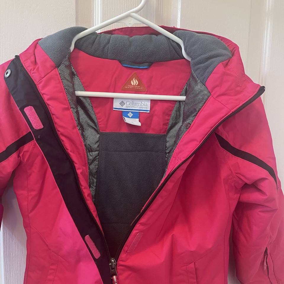 Columbia Omni-Heat Insulated Jacket Hooded Full Zip Omni-Tech Girls ...