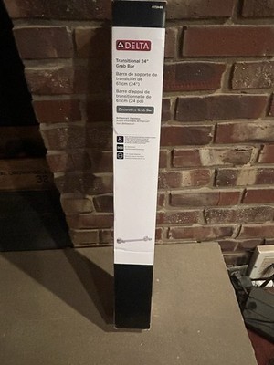 Delta 41724-SS Transitional 24” GrabBar Concealed Mounting, Brilliance ...